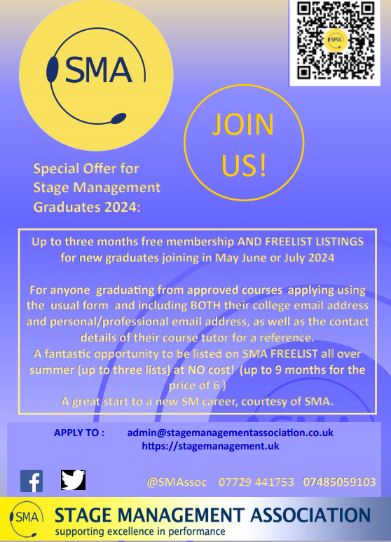 Graduate membership | Stage Management Association